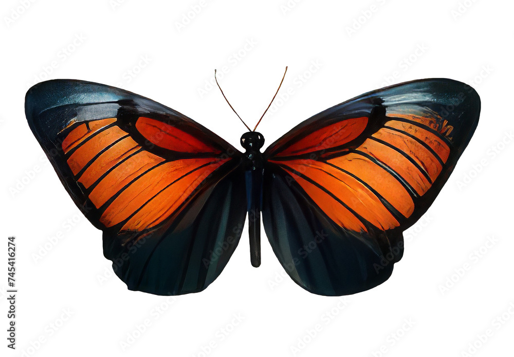 Butterfly isolated on transparent background, png Monarch butterfly ...
