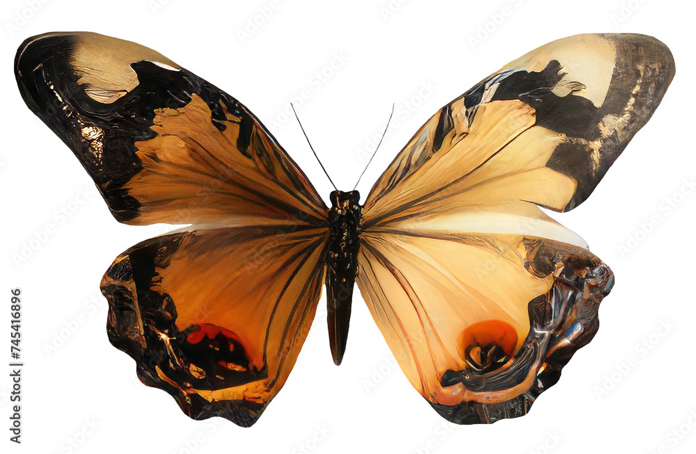 Butterfly isolated on transparent background, png Monarch butterfly ...