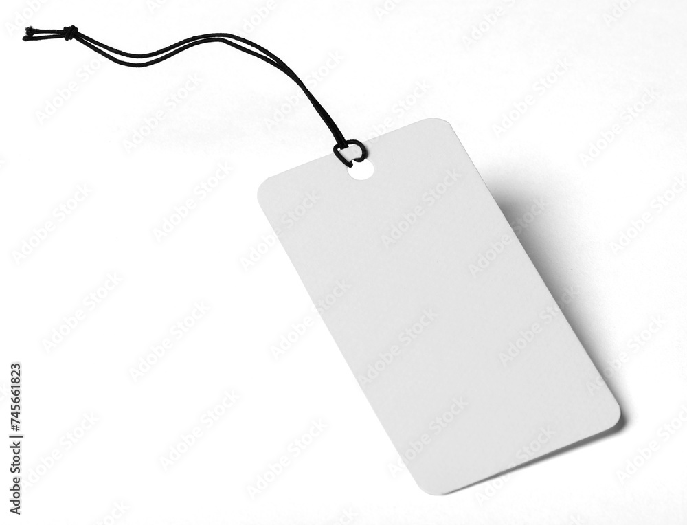 Label Tag mockup template, PNG transparency with shadow Stock Photo ...
