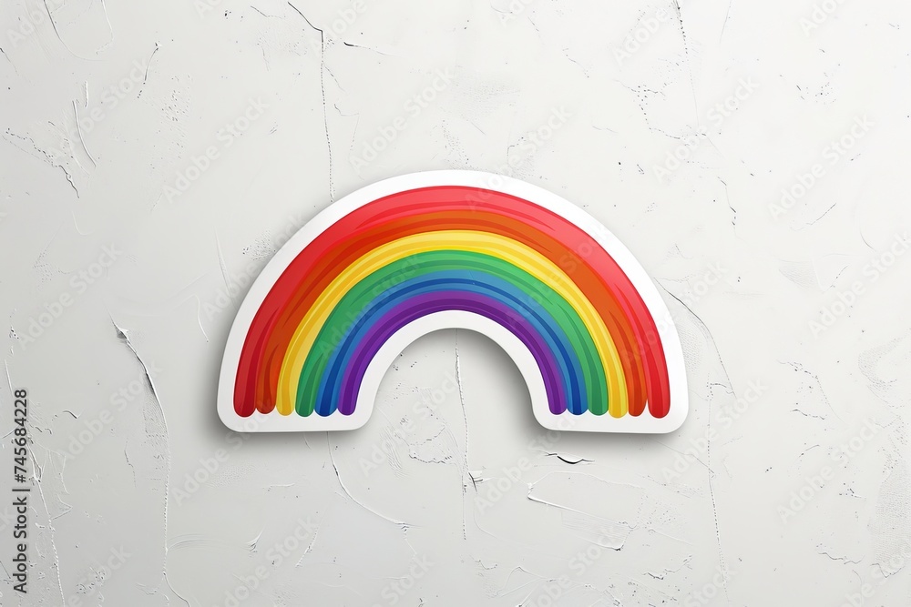 Illustration Stock LGBTQ Sticker love inclusion design. Rainbow lgbtq ...