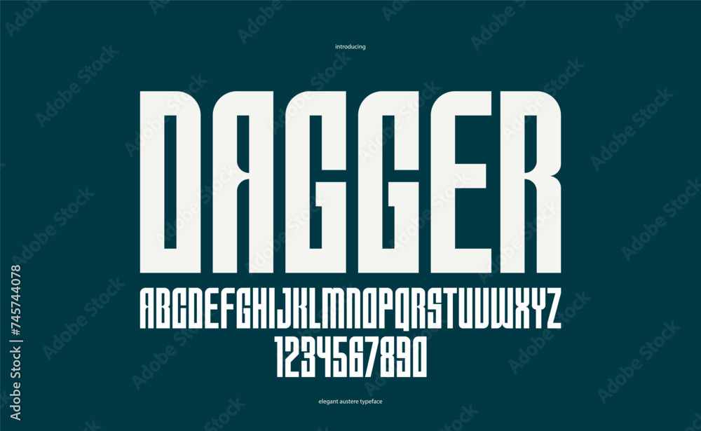 Tall simple sans serif display font for logos headers or slogans ...