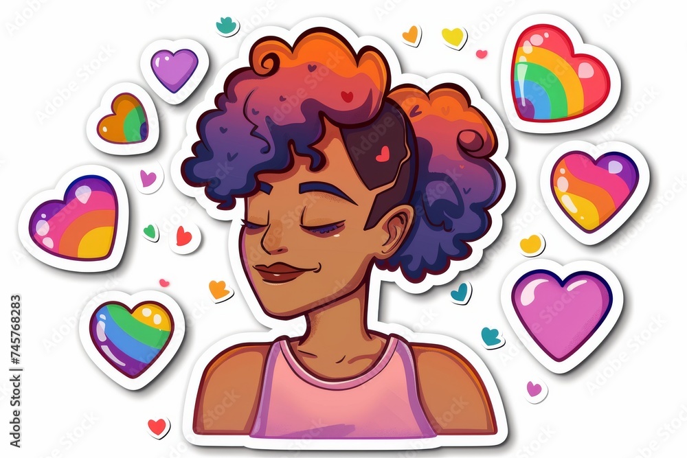 LGBTQ Sticker lgbtq pride sticker for dignity design. Rainbow ...