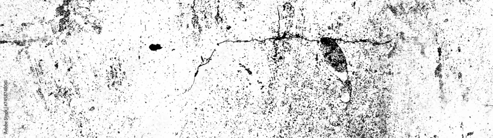White abstract vector grunge surface splatter splashes wall cracks and ...