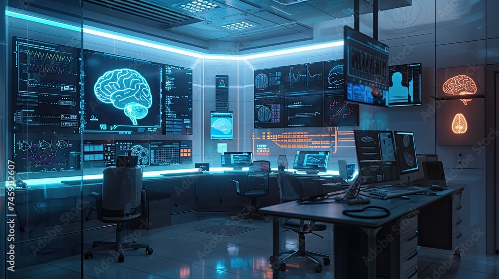 ฺฺBrain research medical technology. Modern Brain Study Laboratory and ...