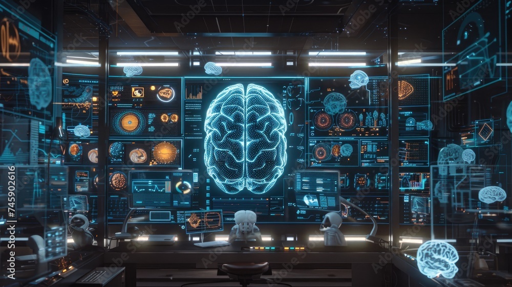 ฺฺBrain research medical technology. Modern Brain Study Laboratory and ...