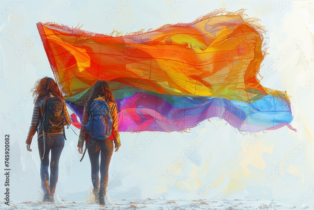 LGBTQ Pride quoigender. Rainbow restful colorful generosity diversity ...