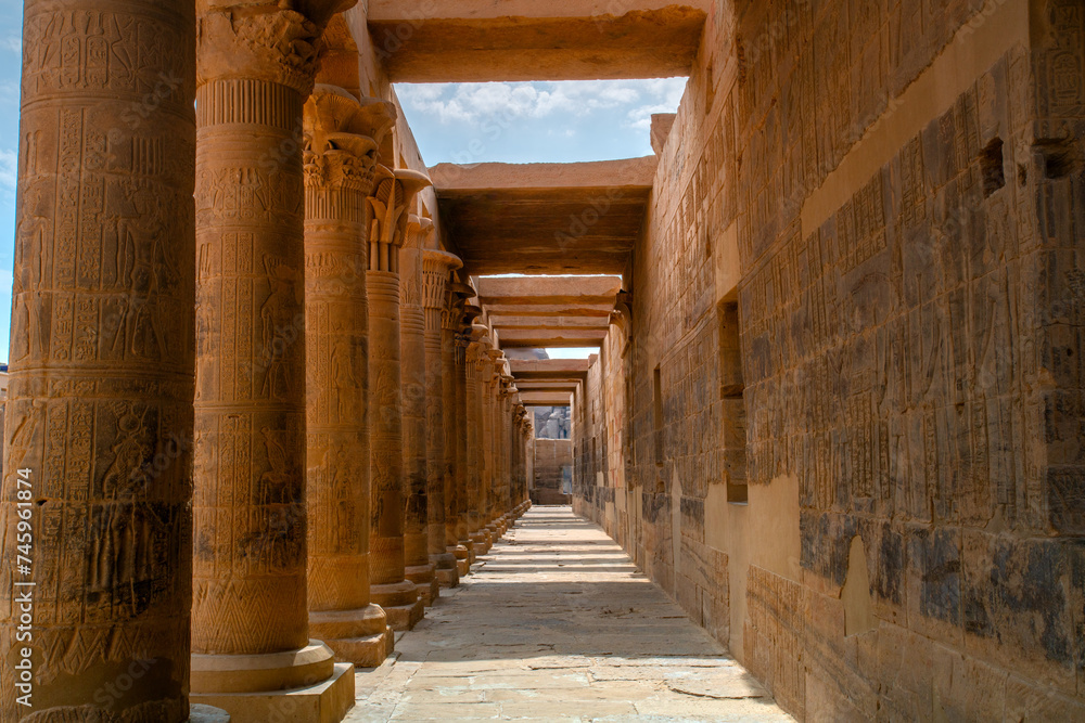 Philae temple complex, an island-based temple complex in the reservoir ...