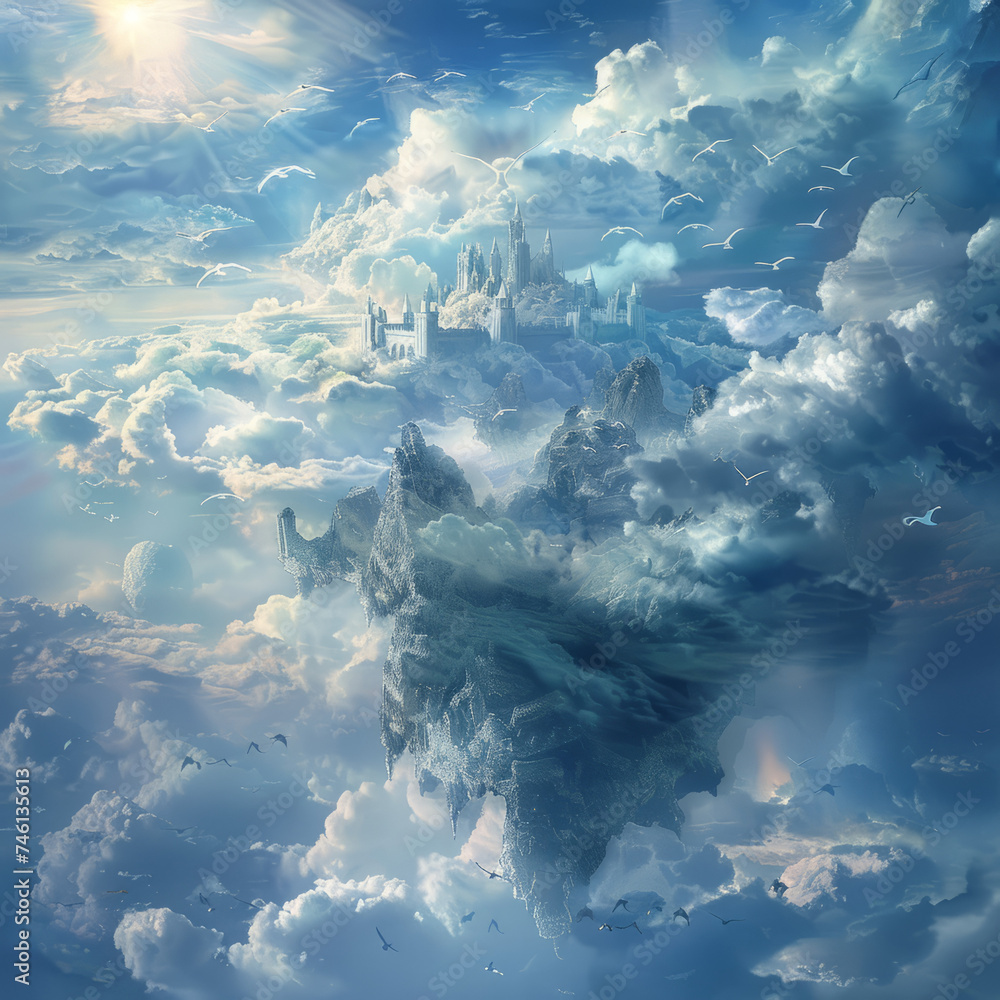Celestial Citadel: A Dreamlike Realm Above the Clouds, A hidden ...