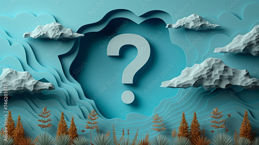 Question Mark Symbol For Faq Information Problem And Solution Concepts Minimalist Design