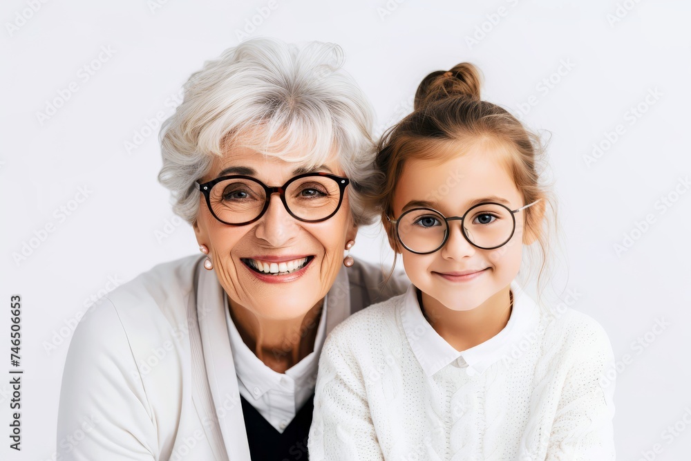 Une mamie avec l'un de ces petits-enfants pour la fête des grands-mères ...
