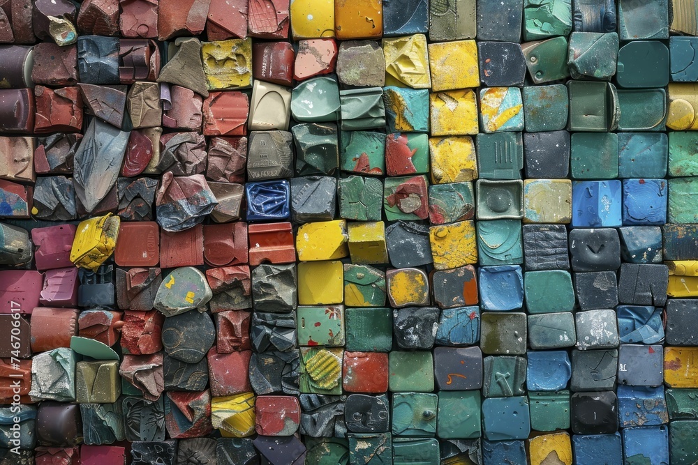 Plastic materials decomposing back into natural elements, reverse ...