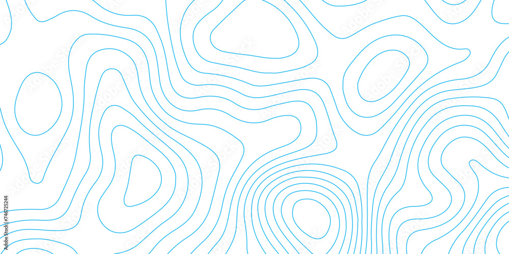 Abstract background with topographic contours map with blue color ...