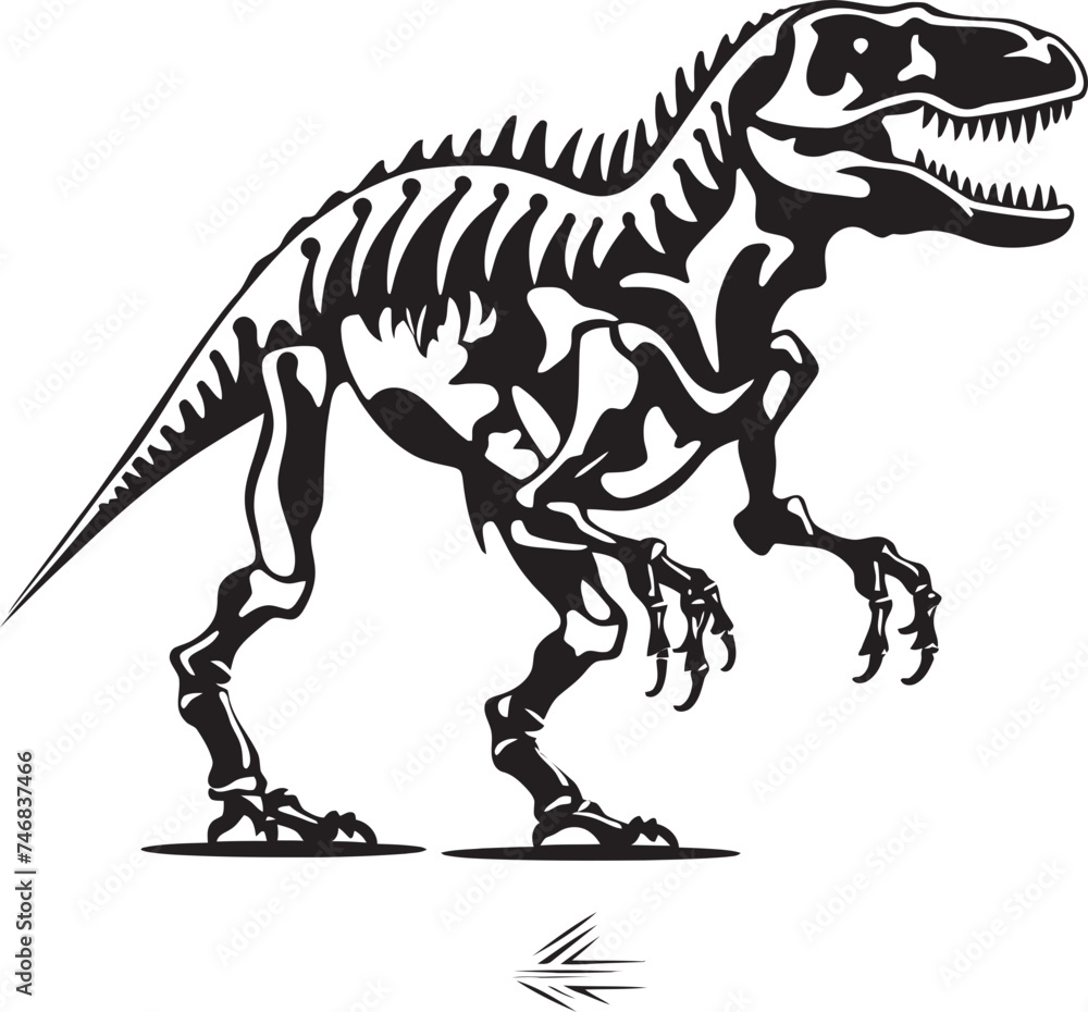 Rex Resurgence T Rex Vector Logo Tyrants Triumph T Rex Skeleton Graphic ...