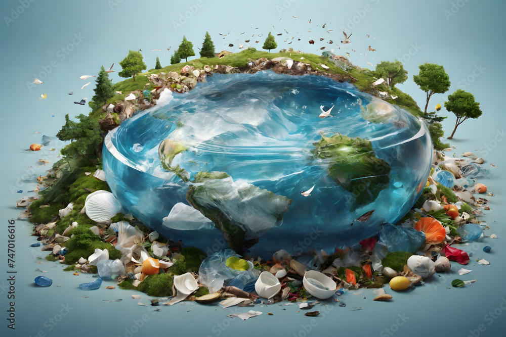 Devastating effects of plastic waste on our environment and a damaged ...