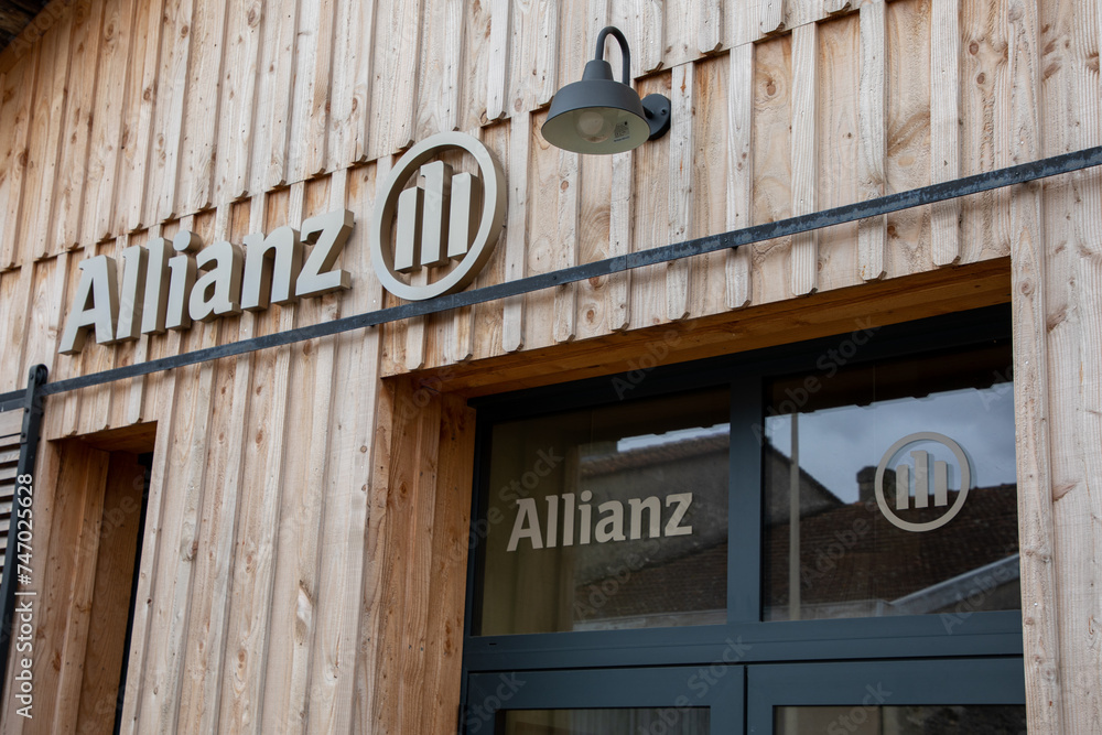allianz insurance logo brand and sign text chain agency store in office ...