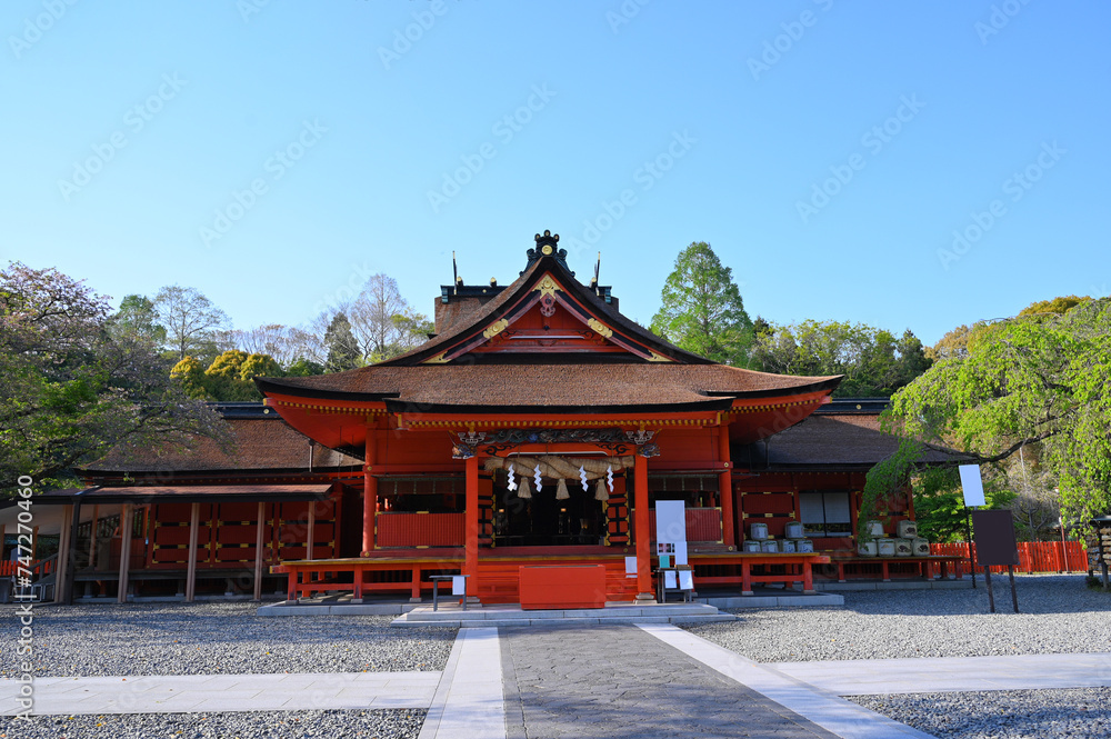 Fujisan Hongu Sengen Taisha, The main shrine building with its iconic ...