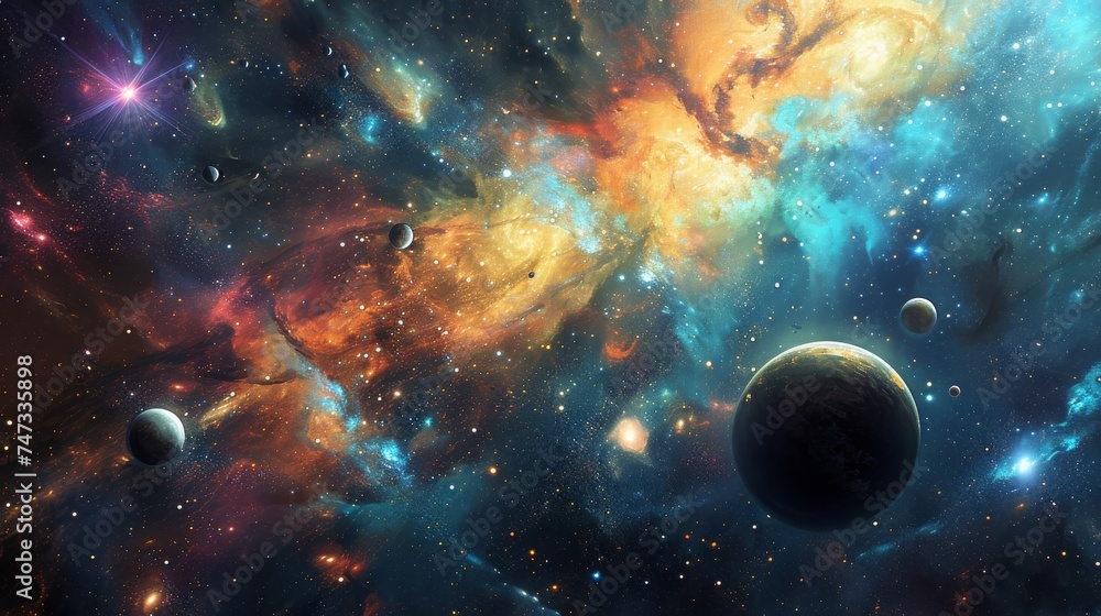 Space galaxy wallpaper. nebula wallpaper. Beautiful cosmic Outer Space ...