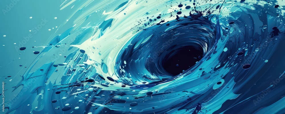 speed vector illustration with blue swivel backgrounds, in the style of ...