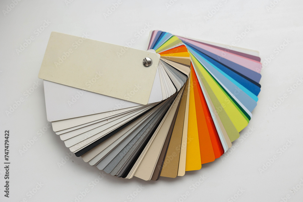 Color palette samples swatches for graphic designer on white background ...