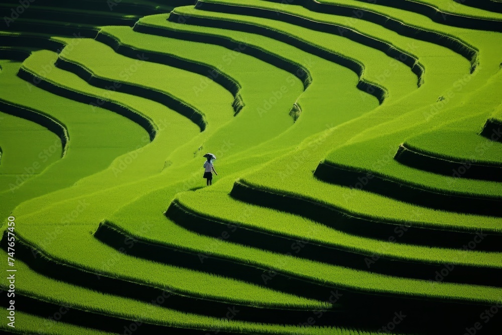 Mesmerizing terraced rice fields in Vietnam showcasing the agricultural ...