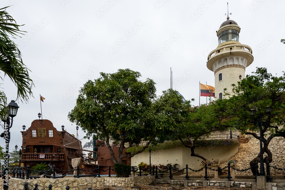 El Fortin (the fort) of Santa Ana Hill Naval Museum located at the top ...