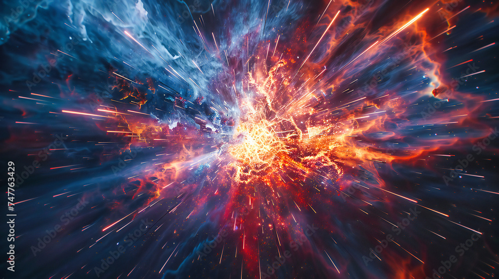 Warp Through Space: Stars and Galaxies in Motion, Abstract Cosmic ...