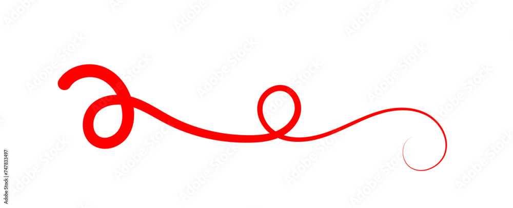 Swoosh swoops underline typography tail shape. Brush drawn thick curved ...