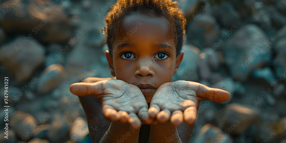 Seeking Help: Symbol of Poverty and Desperation Through a Child's ...