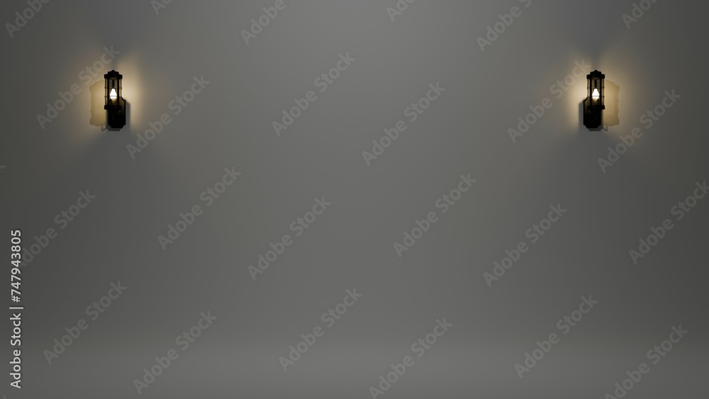 Black Virtual Background with Side Lighting, suitable for green screen ...