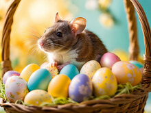 Easter Mouse And Eggs Free Stock Photo - Public Domain Pictures