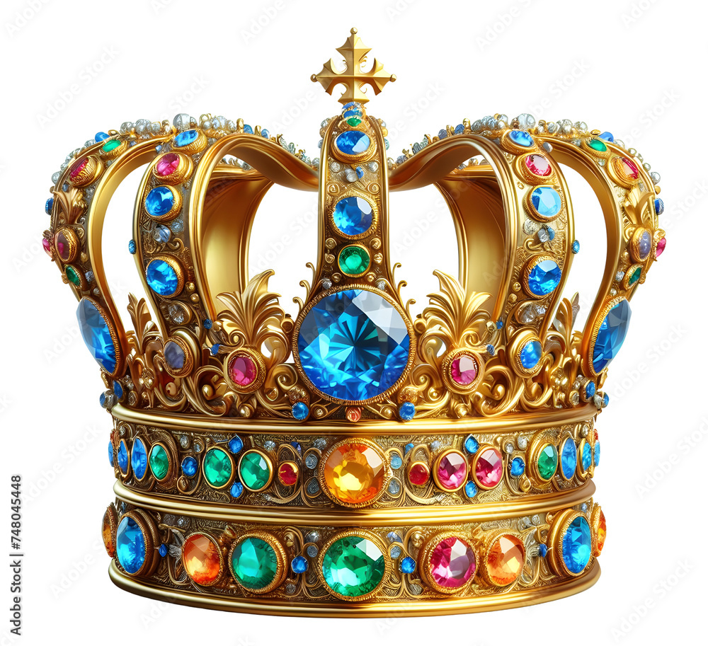 Gorgeous jeweled king crown png queen crown png royal coronation crown ...