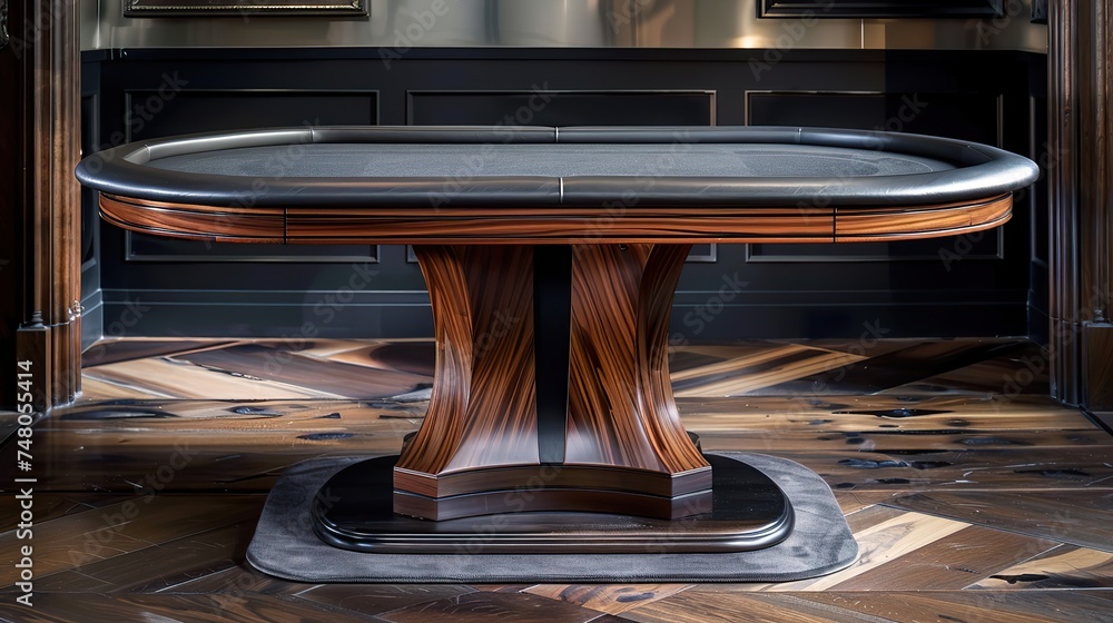 The craftsmanship of a bespoke card table where the felt meets finesse ...
