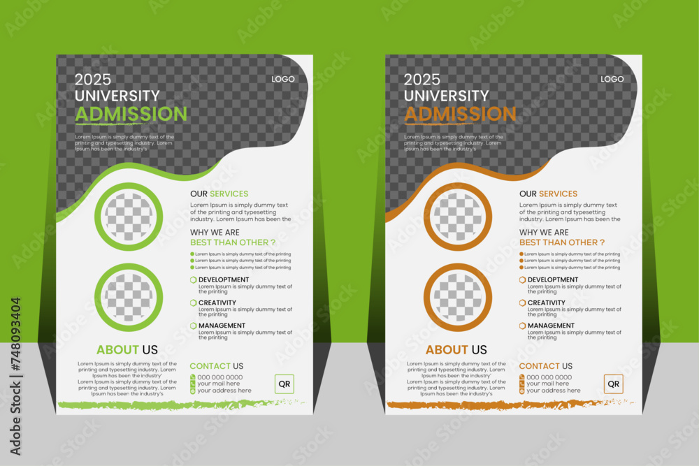 School admission, back to school, junior kids education institute flyer ...
