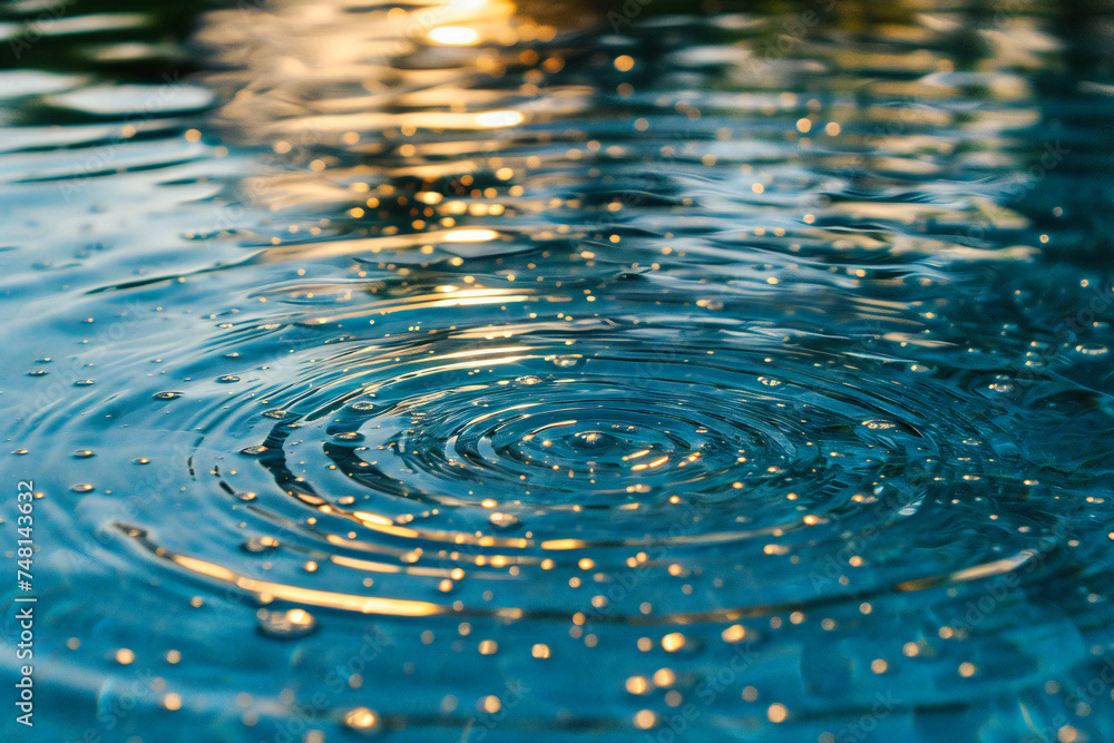 Rainy Day Textures, Abstract Ripple Effects, Freshness and Purity in ...