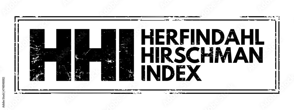 HHI - Herfindahl-Hirschman Index is a common measure of market ...