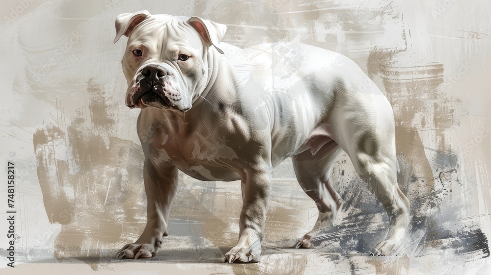 an exotic American Micro Bully, showcasing its distinctive features and ...