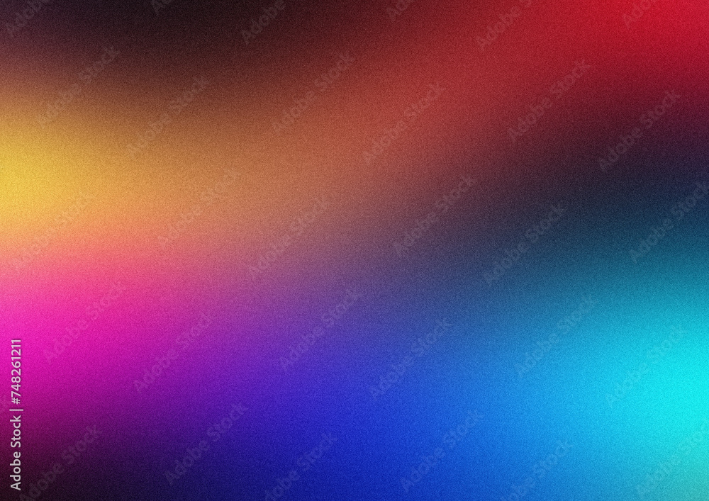Abstract blurred grainy gradient background texture. Colorful digital ...