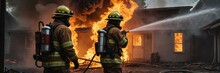 Firefighters Live Fire Training Free Stock Photo - Public Domain Pictures