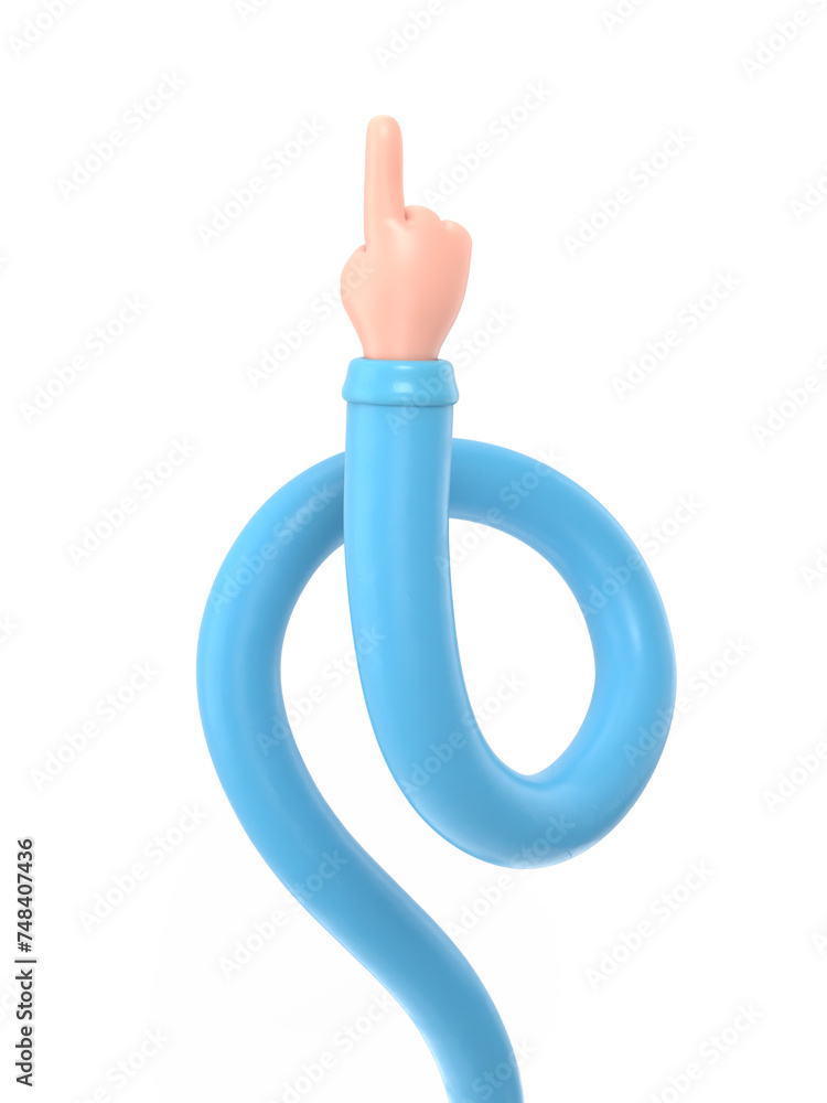 Transparent Backgrounds Mock-up. Cartoon character hand pointing ...