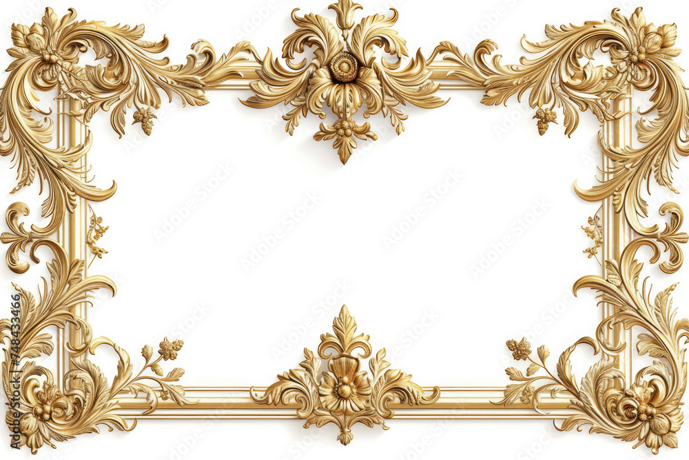 Rococo Italian pattern frame border, vintage modern borders, border ...