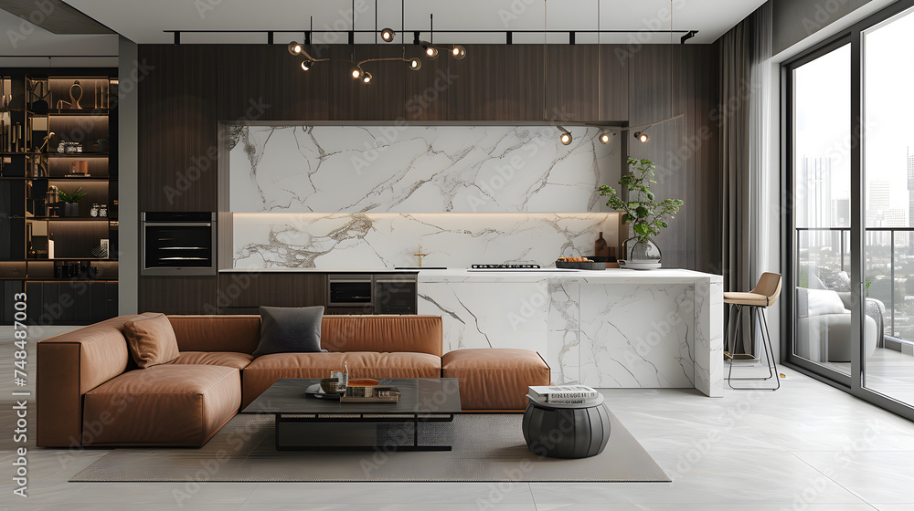 Merge urban grunge elements with marble textures. Introduce graffiti ...