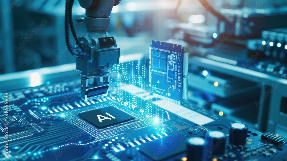 The advanced AI chip integrated into the processor controls the precise ...