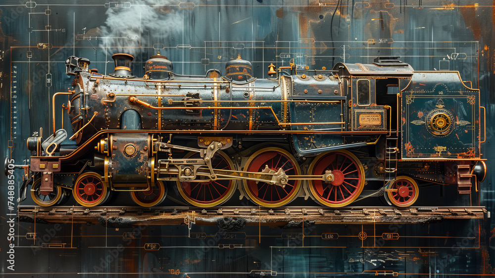 Stock-Illustration „a construction blueprint in an exploded schematic ... Stock-Illustration „a construction blueprint in an exploded schematic ...