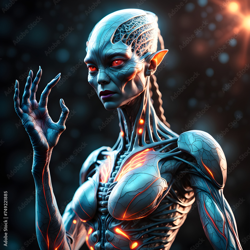 Imagine encountering a biological alien with skin that is as ...