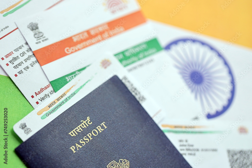 Indian Aadhaar card from Unique Identification Authority of India and ...