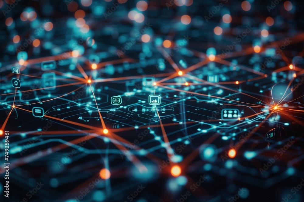 Tech Ecosystem: Network of Digital Devices, IoT Connectivity, and ...