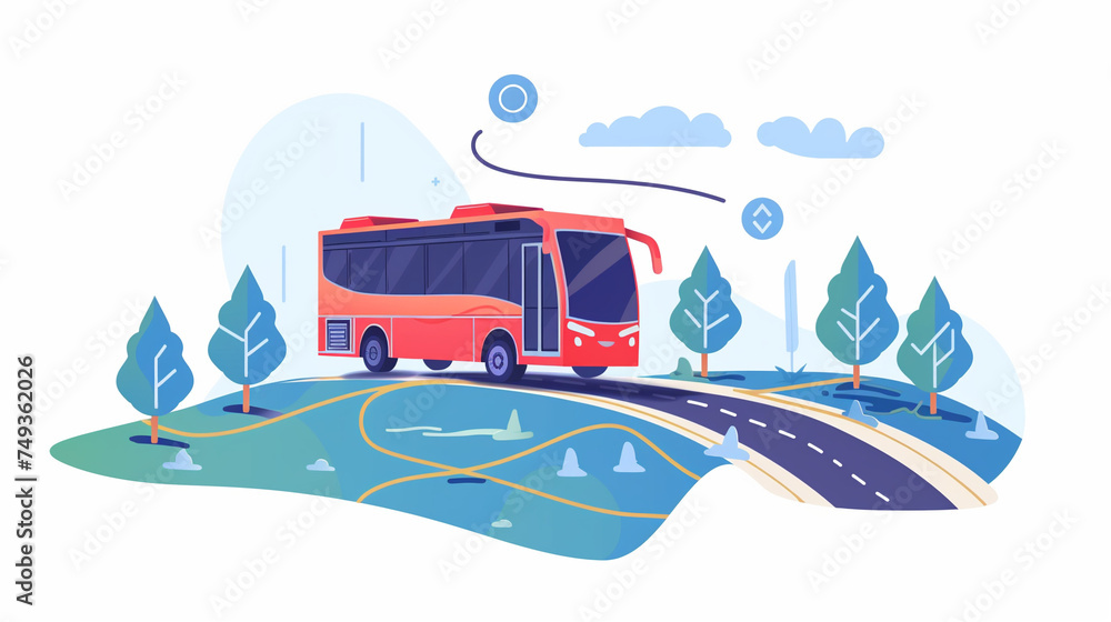 Engaging Animated Bus Icon for Interactive Maps: Smooth Transitions and ...