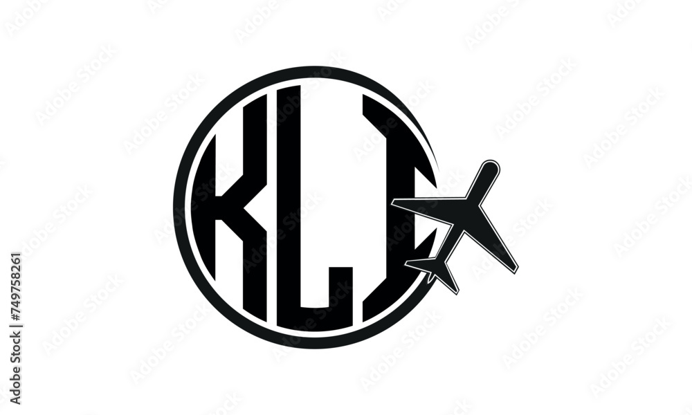KLI three initial letter circle tour & travel agency logo design vector ...
