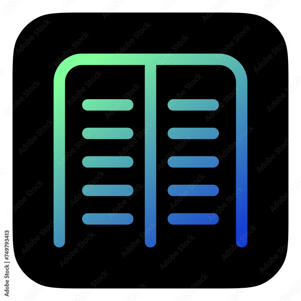 Editable page column vector icon. Part of a big icon set family ...