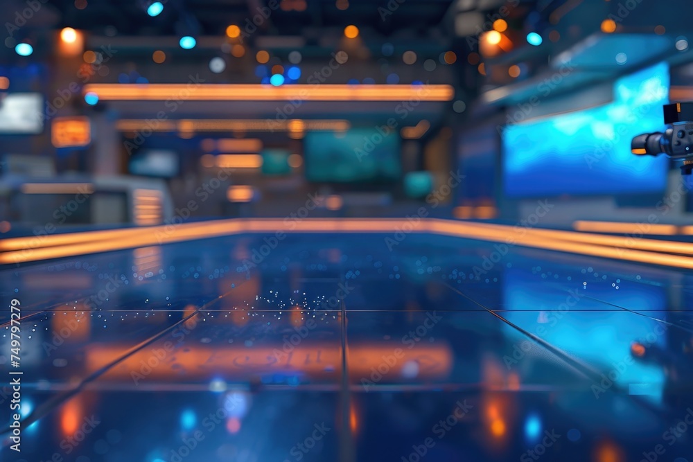 Professional television studio setup, ideal for broadcasting projects ...